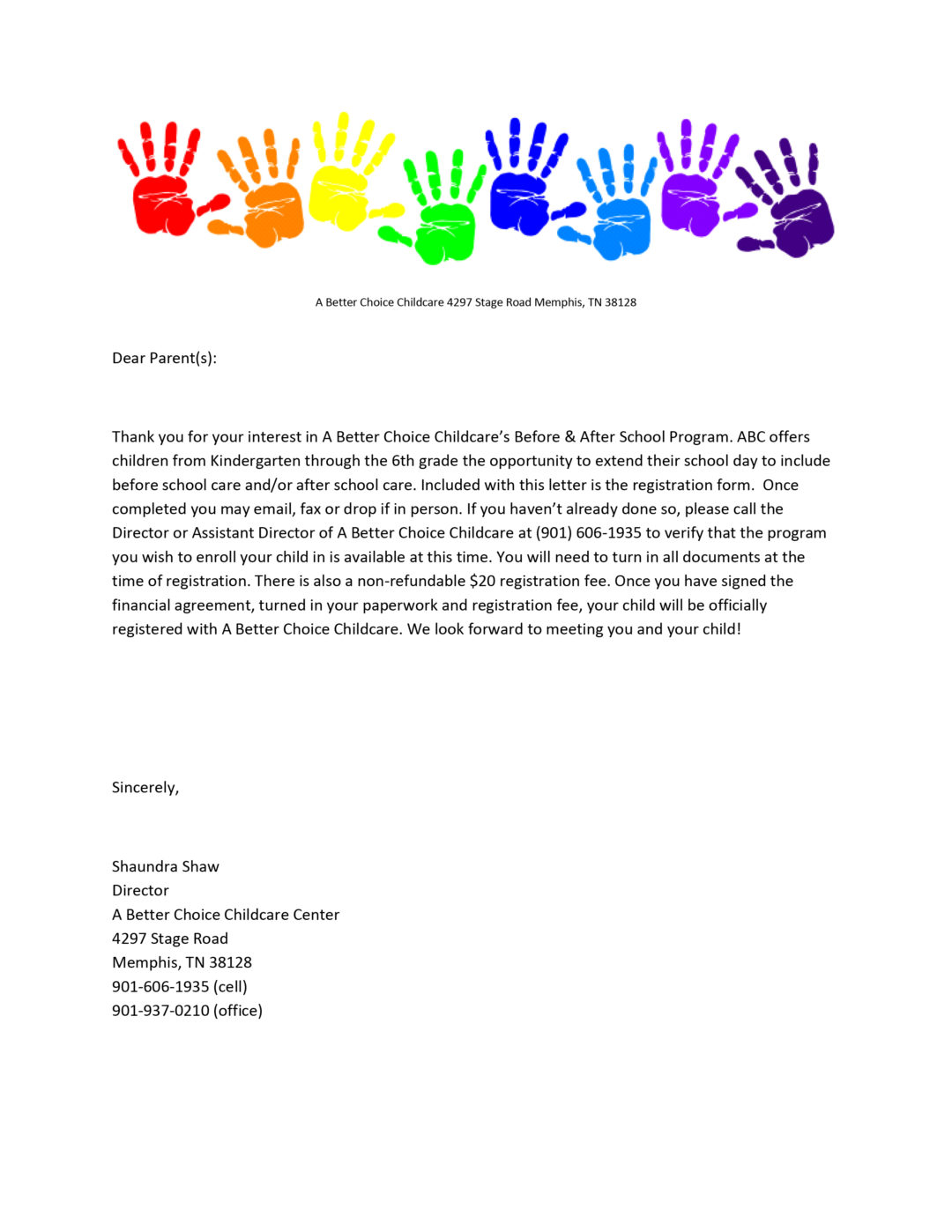 Transportation Policy | A Better Choice Childcare